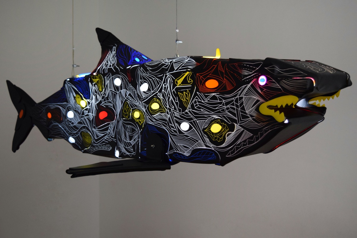 Shark sculptures | Light sculptures